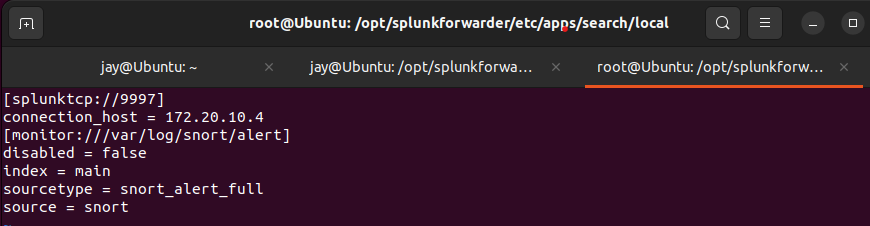 Setting up Splunk Forwarder