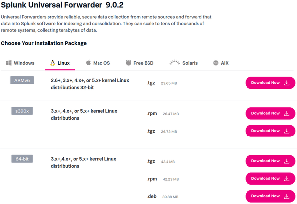 Setting up Splunk Forwarder