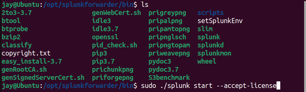 Setting up Splunk Forwarder